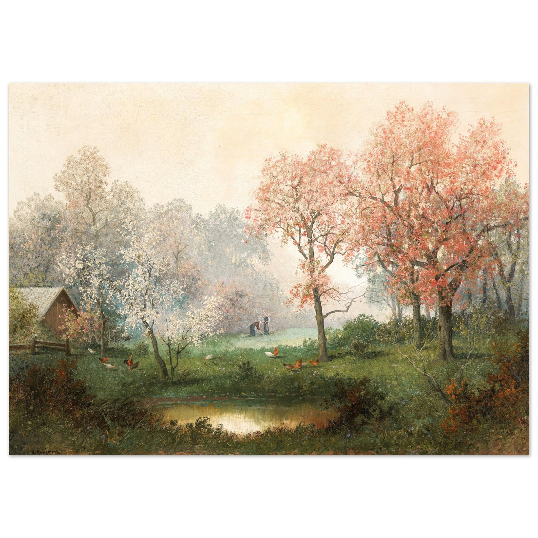 Poster, landskapsmålning i vackra färger. – Caravan Posters